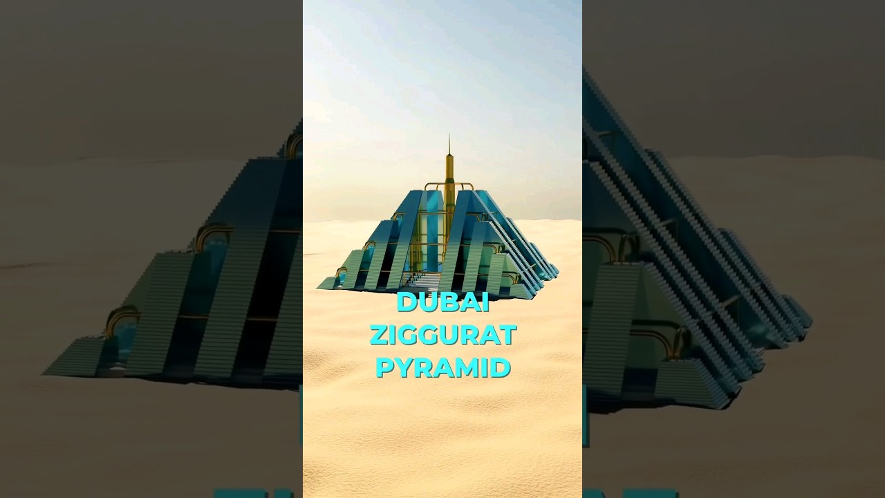 Bigger than Great Pyramid of Giza : Dubai Ziggurat Pyramid. #shorts # ...