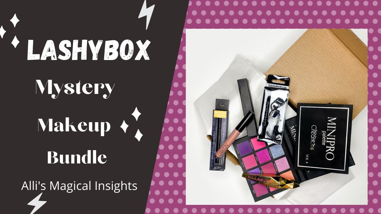 LASHY BOX| MYSTERY MAKEUP BUNDLE| JULY 2021 @lashybox.co - YouTube