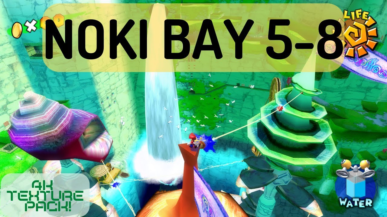 Mario Sunshine 4K: Part 8 - Noki Bay - YouTube