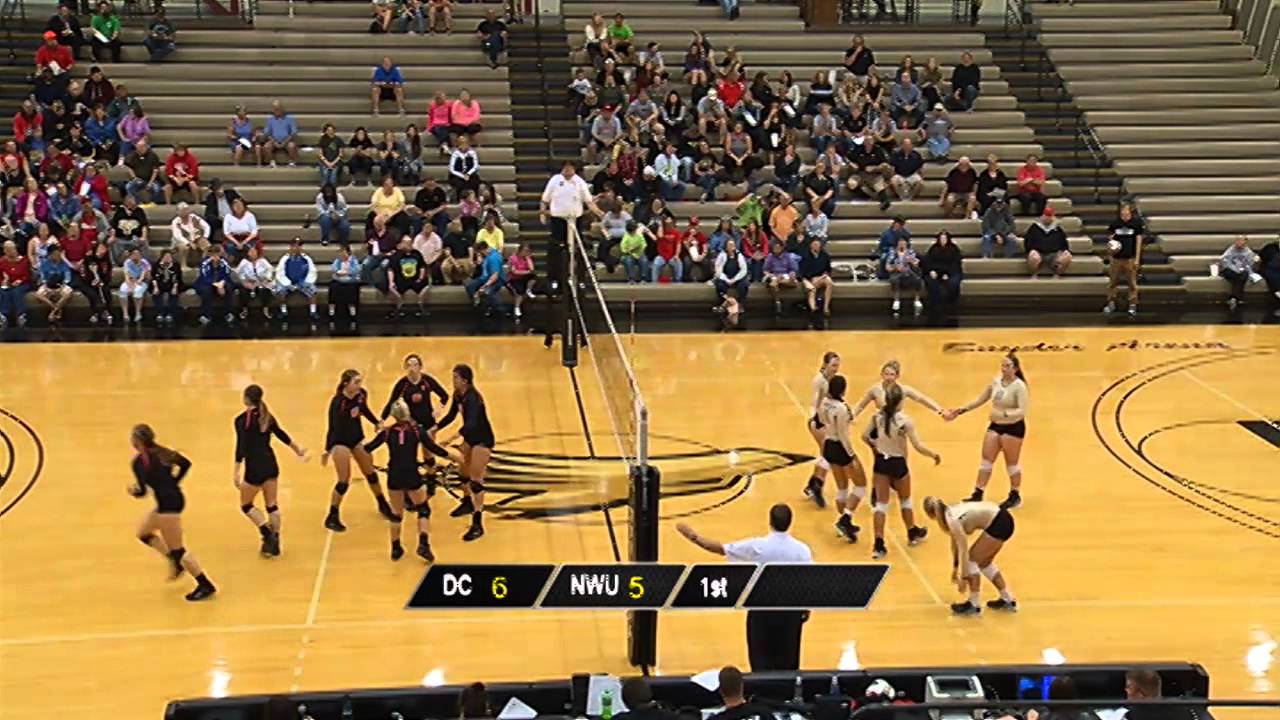 College Volleyball NWU vs Doane October 14, 2015 - YouTube