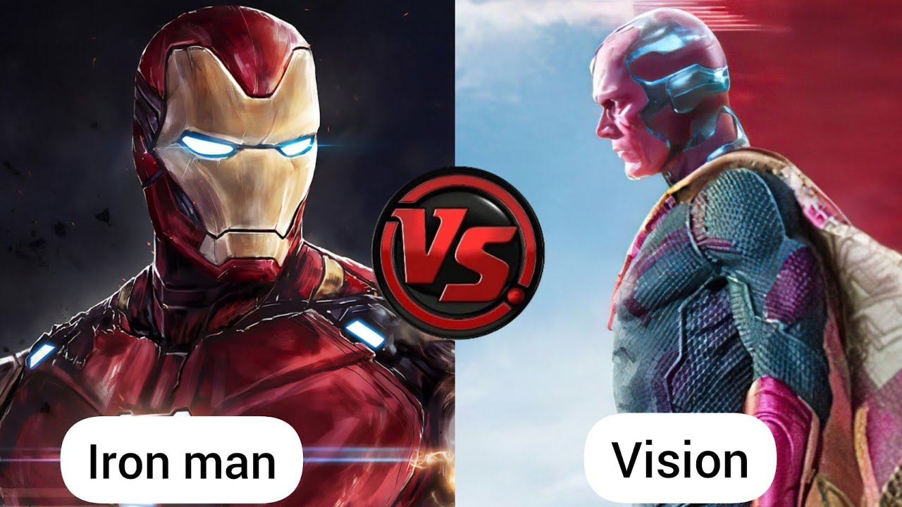 IRON MAN vs VISION || Deathly Battle comparison all powers || in hindi ...