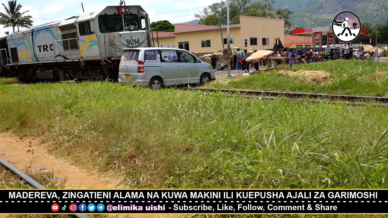 DEREVA MZEMBE AGONGA GARIMOSHI (TRAIN) NA KUKIMBIA - YouTube