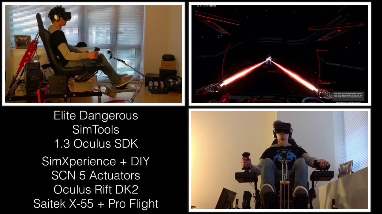 Elite: Dangerous, 2DOF Simulator, SimXperience + DIY Full Motion ...