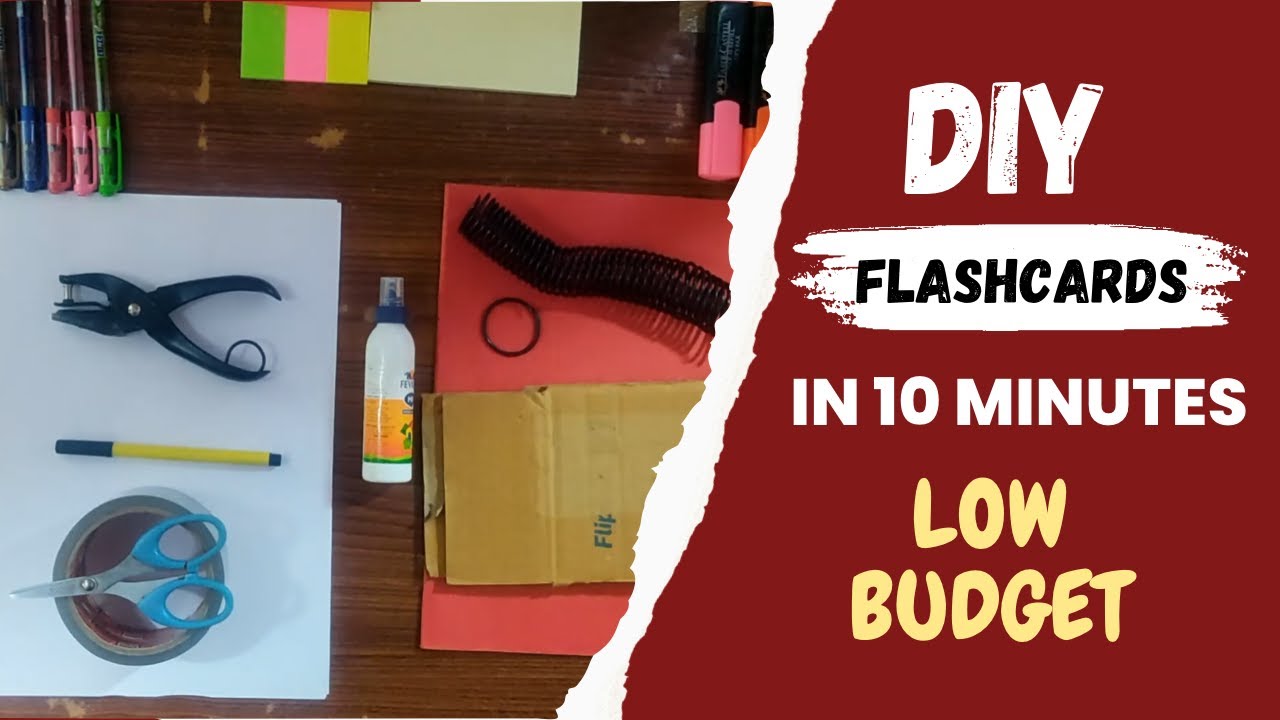 Make Flashcards in 10 minutes at home | DIY | LOW COST | BEST & EASIEST ...