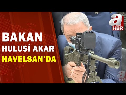 Bakan Akar 450 metre uzaklıktaki hedefi tek atışta vurdu! / A Haber | A Haber