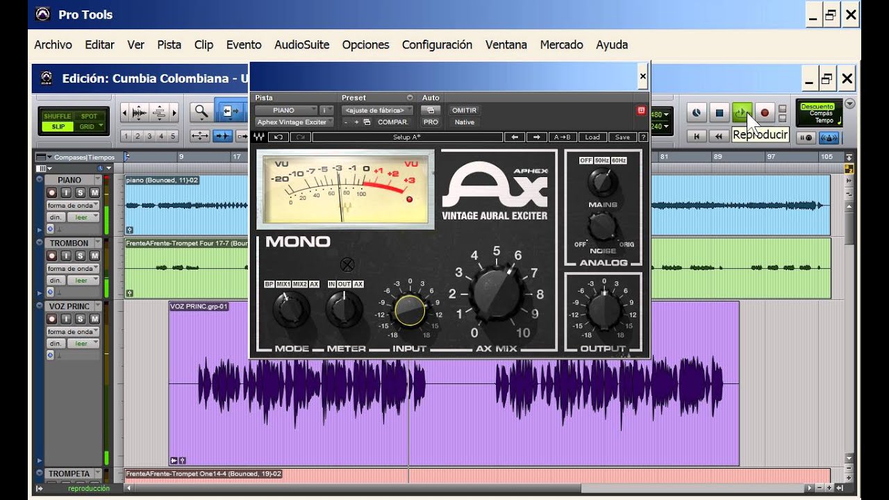 Excitador Aural VST RTAS | Waves Aphex © | Curso Técnico de Produccion ...