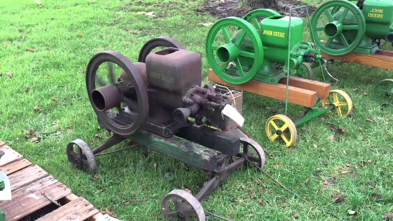 John Deere Model 1.5hp E Engine Lot #87 - YouTube