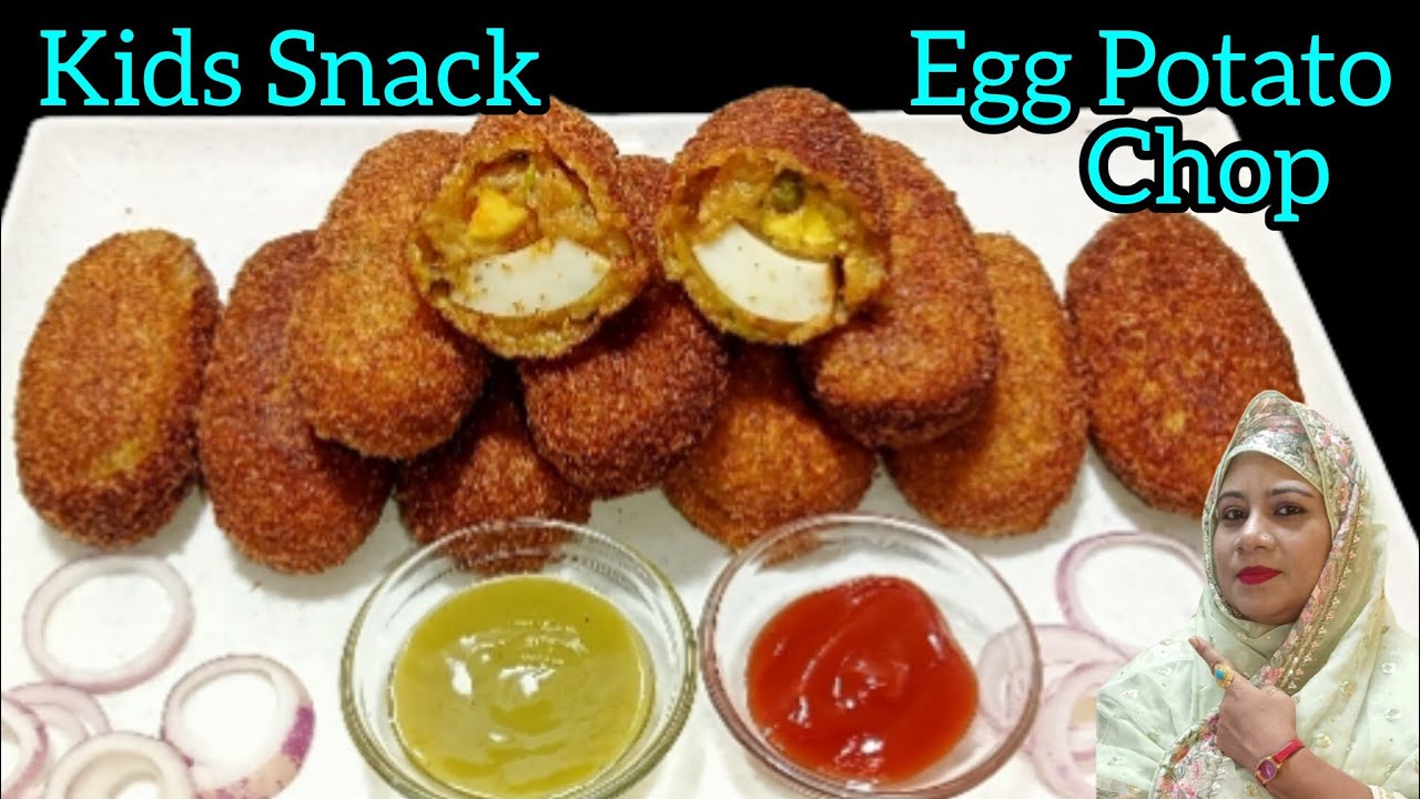 Egg Potato Chop Recipe | How to make Egg Potato Chop | 😋👌 Kids Snack ...