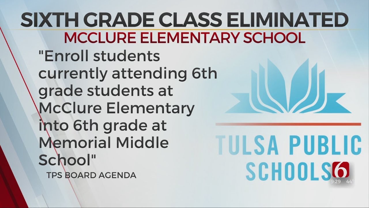 6th Grade Classes Eliminated At McClure Elementary School - YouTube