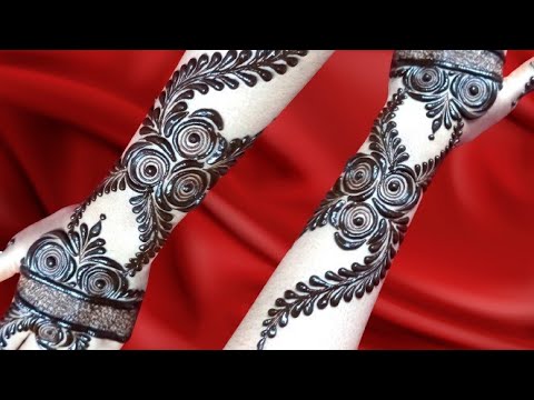 Very beautiful eid special back hand henna design | easy mehandi ka design | نقش حناء جميل في اليد