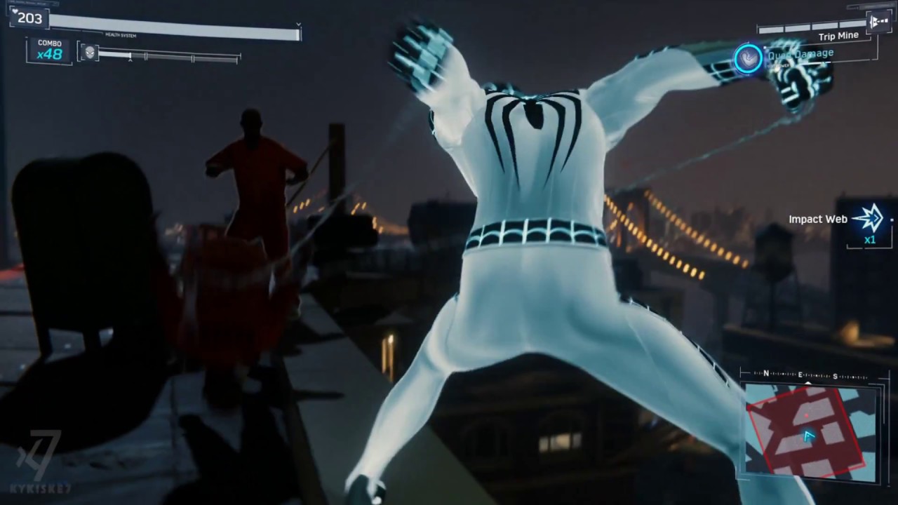 Spider-Man PS4 -Negative Suit Web Swinging in New York - Free Roam ...