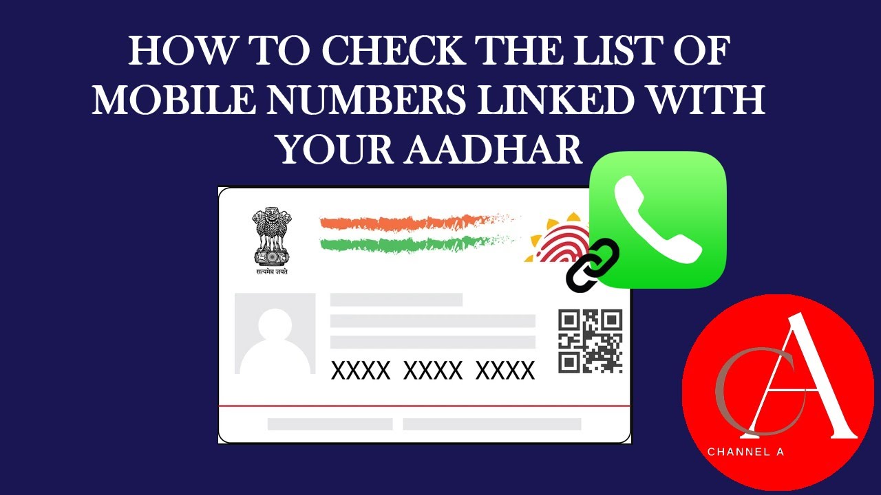 How to Check the List of Mobile Numbers Linked with Your Aadhar - YouTube