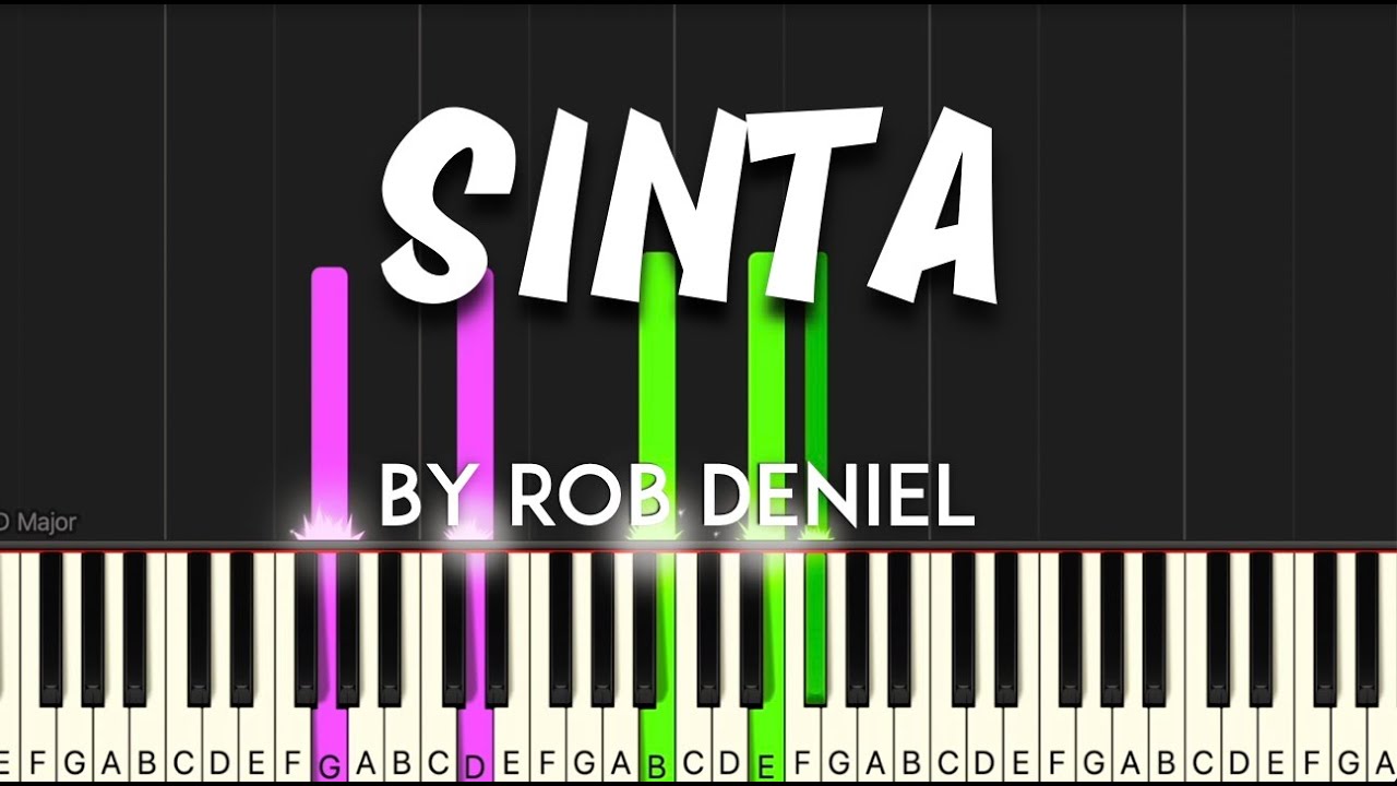 Sinta by Rob Deniel synthesia piano tutorial + sheet music - YouTube