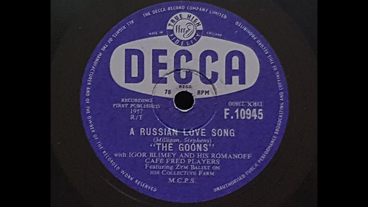 The Goons 'A Russian Love Song' 1957 78 rpm - YouTube