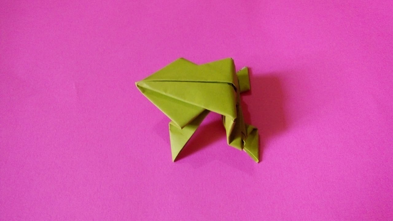 Membuat Origrami Katak Frog - YouTube