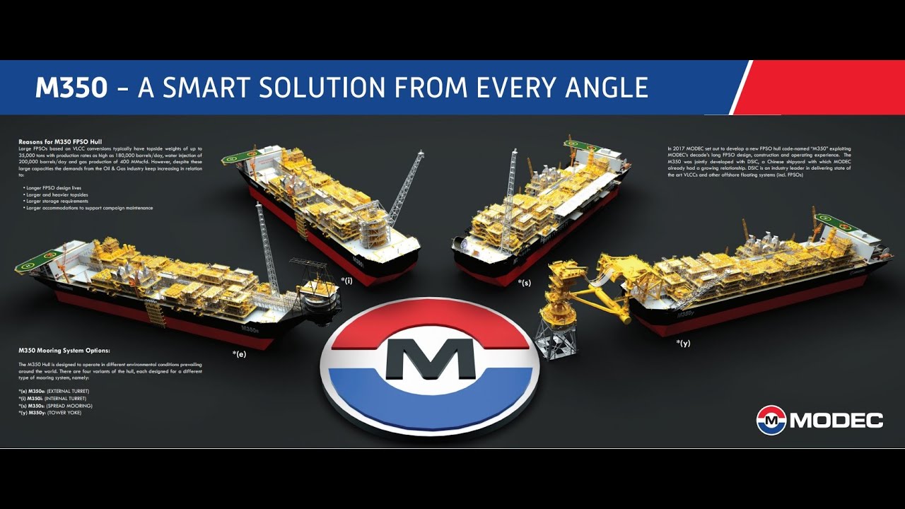 MODEC Next Generation Standardized FPSO Design - M350 - YouTube