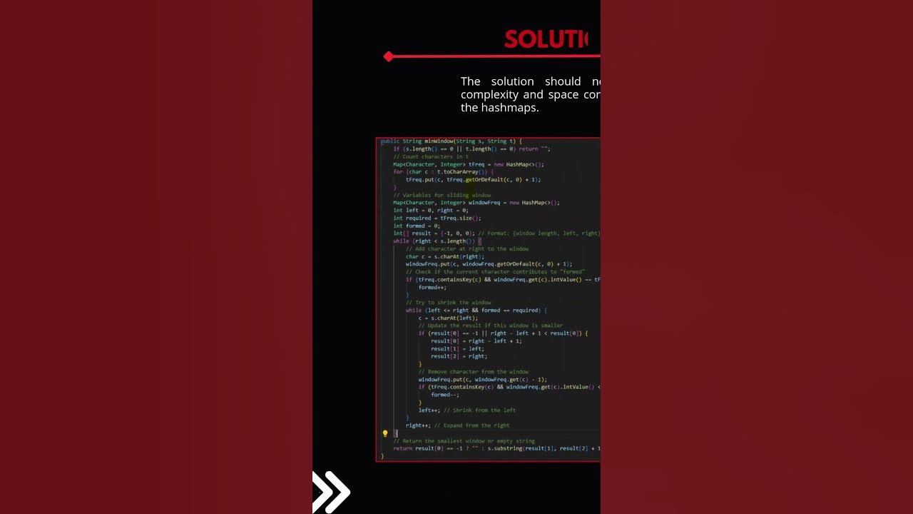 Strings: Find the Minimum Window Substring | Hard | Coding Challenge | leetcode 76 |day 8#dsa# ...
