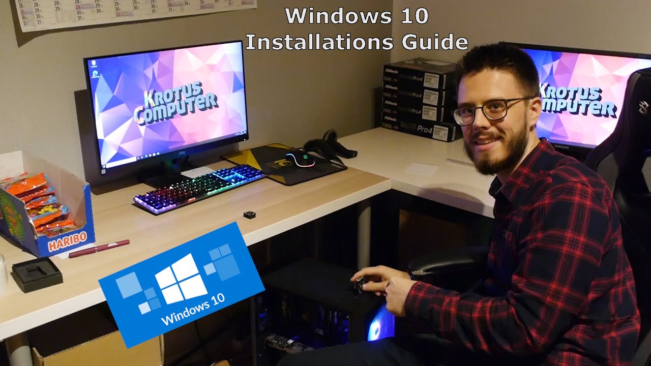 Krotus Computer - Windows 10 Installation Guide - YouTube