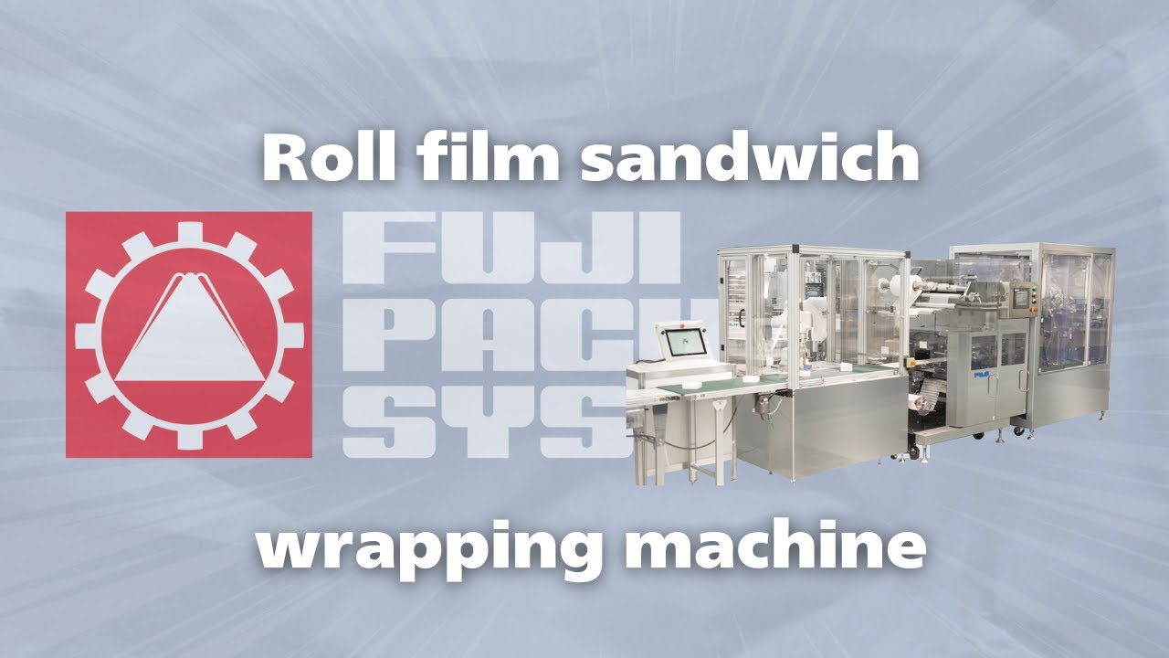 Roll film sandwich wrapping machine - YouTube