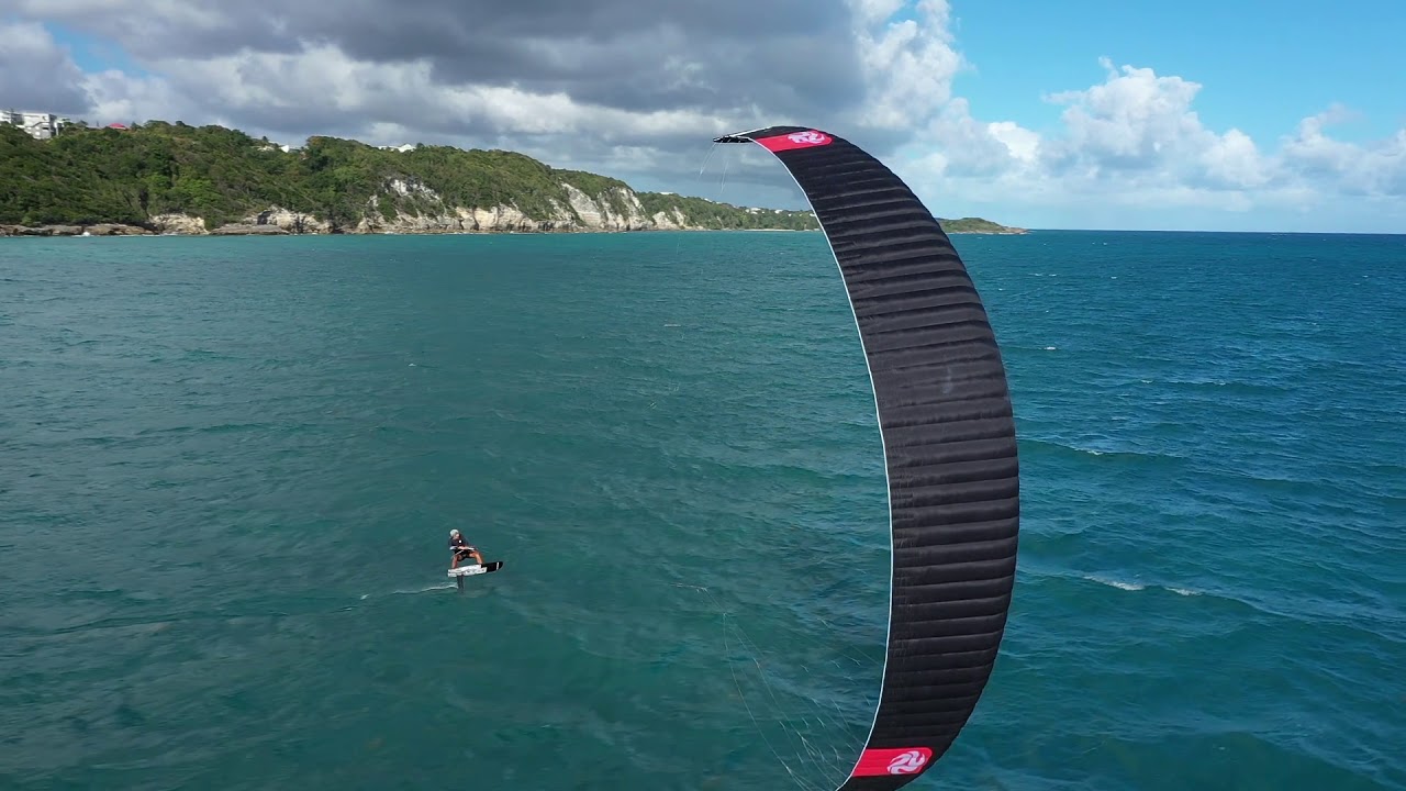 Kitefoil in Guadeloupe - Shot by drone - YouTube