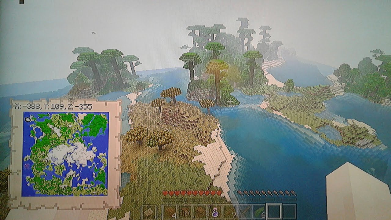 Minecraft PS3 Seeds Scattered Jungle Islands - YouTube