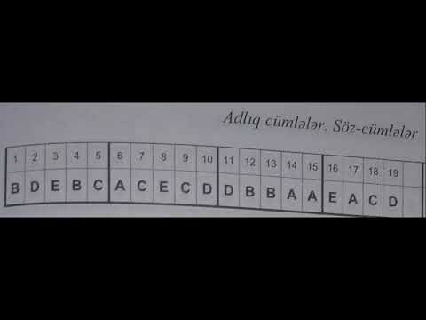 Azerbaycan Dili Test Toplusu Cavabları 2-ci hisse (DIM) 2019 | Müəllimlər Görməsin