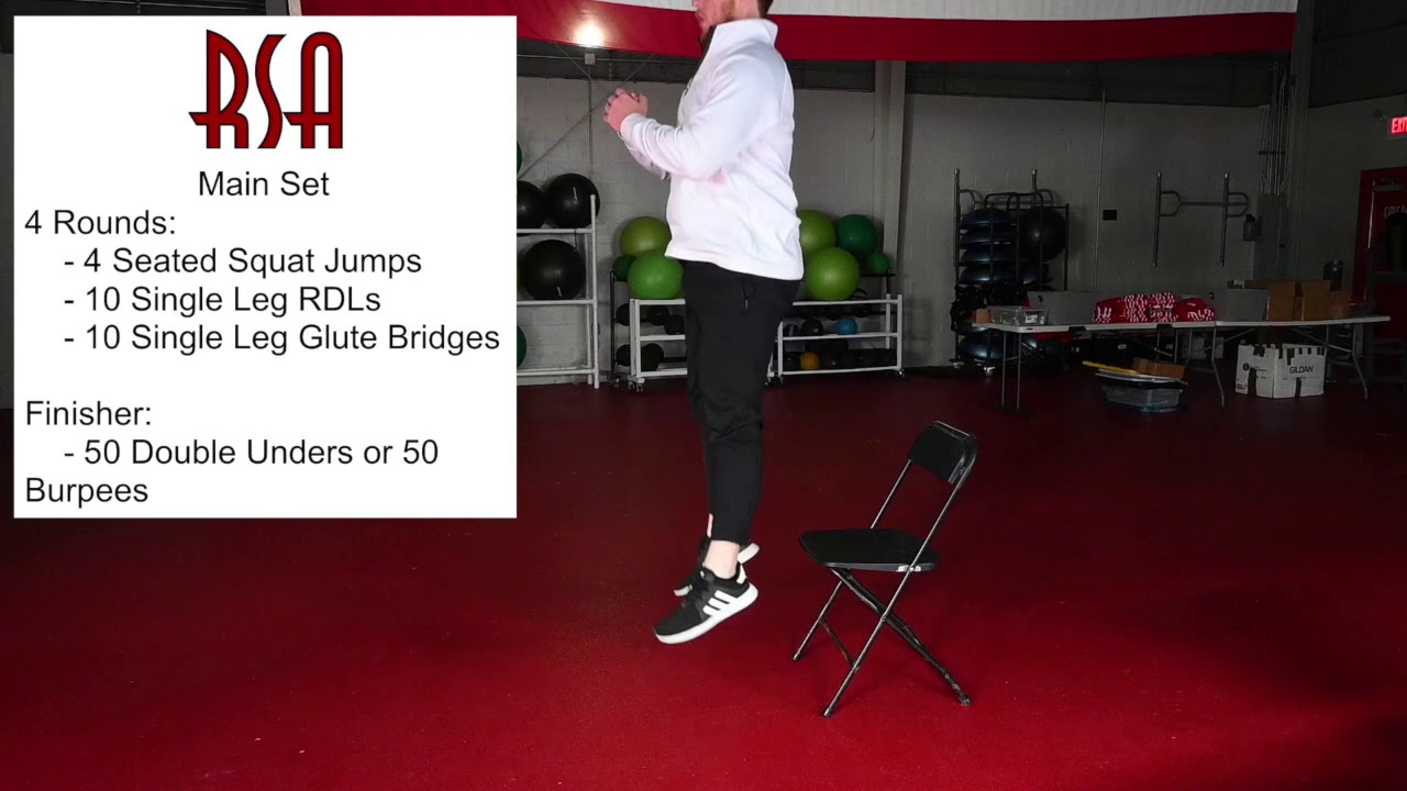 Squatober Day 17: Seated Squat Jumps - YouTube
