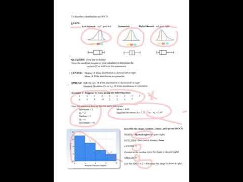 Describing a Distribution Using SOCS - YouTube
