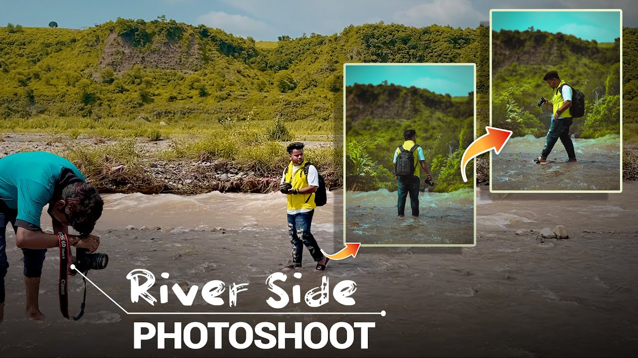 River Side Photoshoot Poses | How To Pose in River | River Photography ...