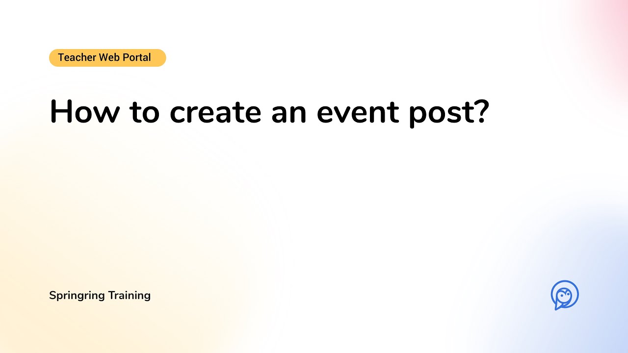 How to create an event post? - YouTube