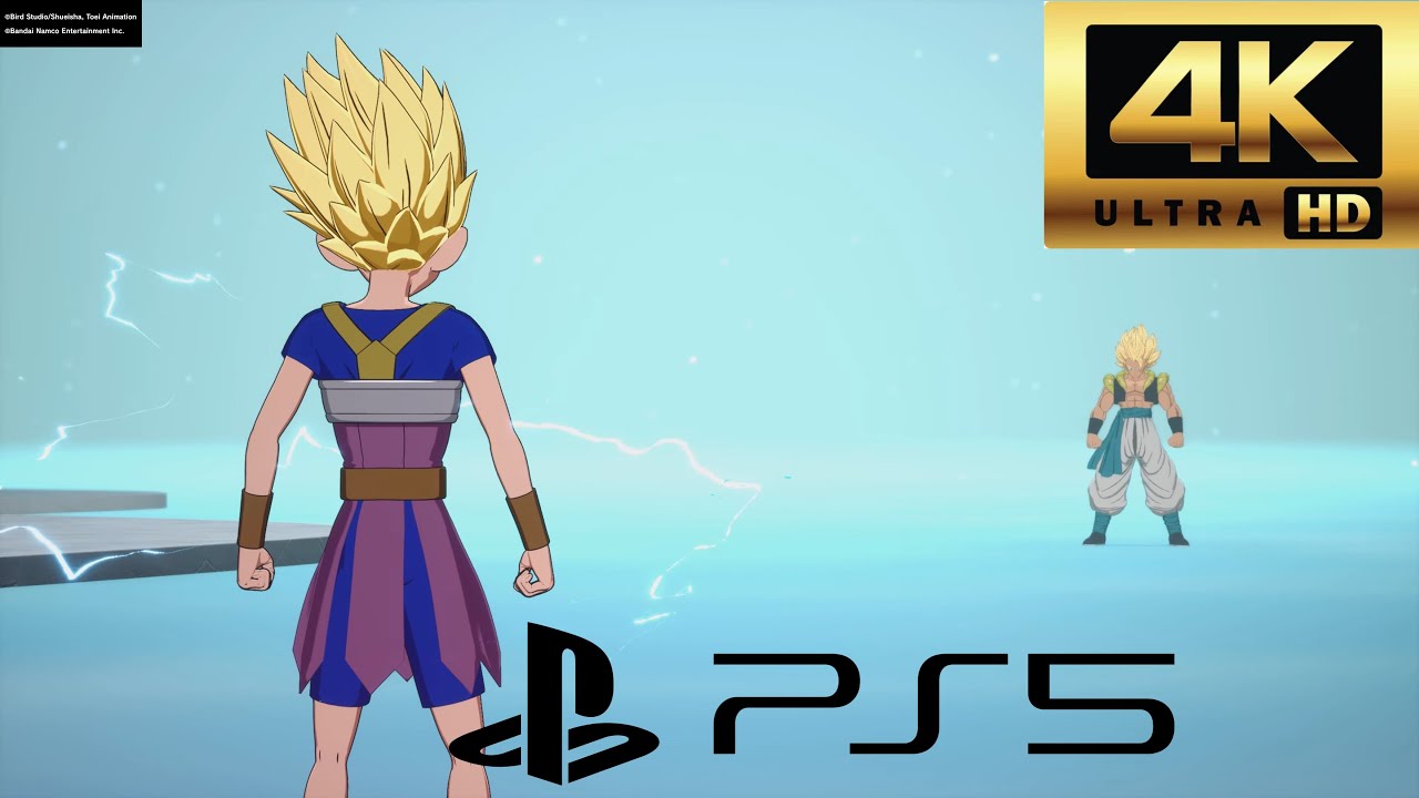 4K GAMEPLAY HIRUDEGARN & CABBA VS SSJ3 GOKU & GOGETA DRAGON BALL ...