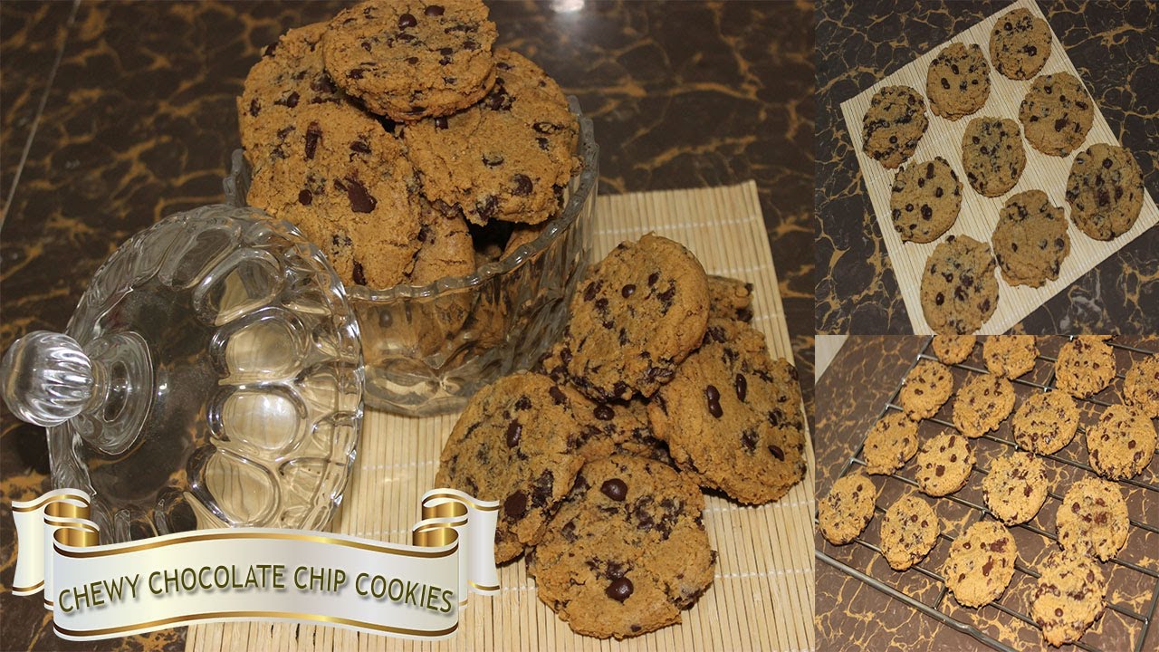 How to bake CHEWY CHOCOLATE CHIP COOKIES - YouTube
