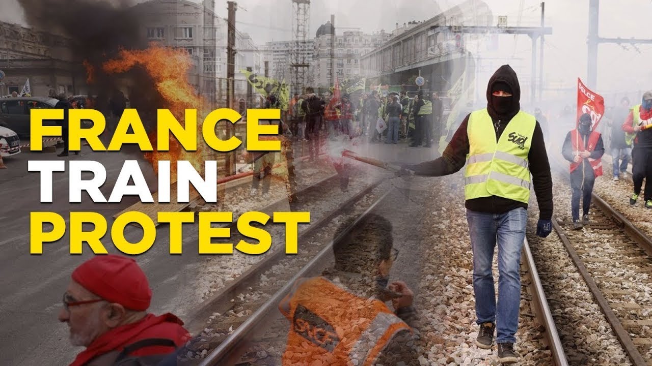 France Protests Live | Protesters Set Fires At Paris Train Station ...