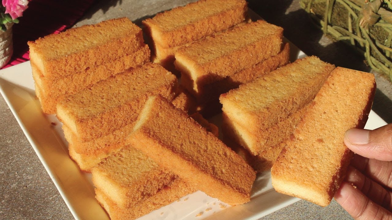 Best Cake Rusk Recipe 😍 Recipe By Chef Hafsa - YouTube