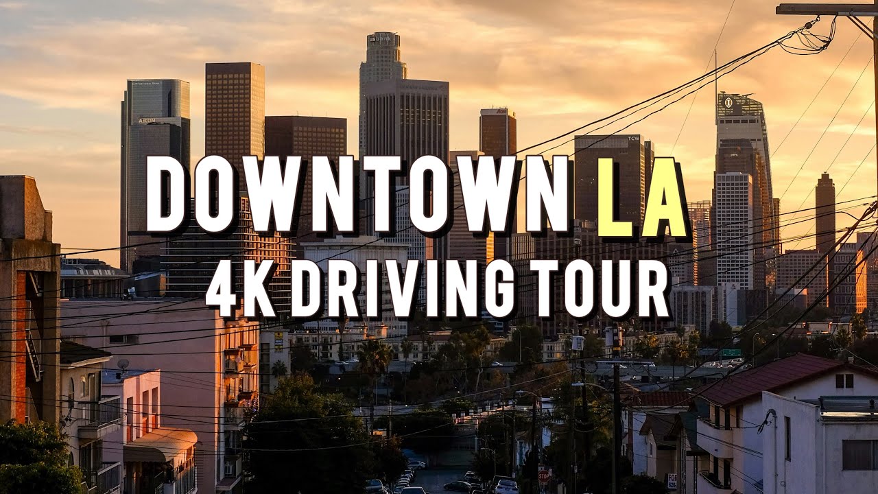 🇺🇸Downtown LA Driving Tour 4K | Scenic California Neighborhood Drive 🌳 ...