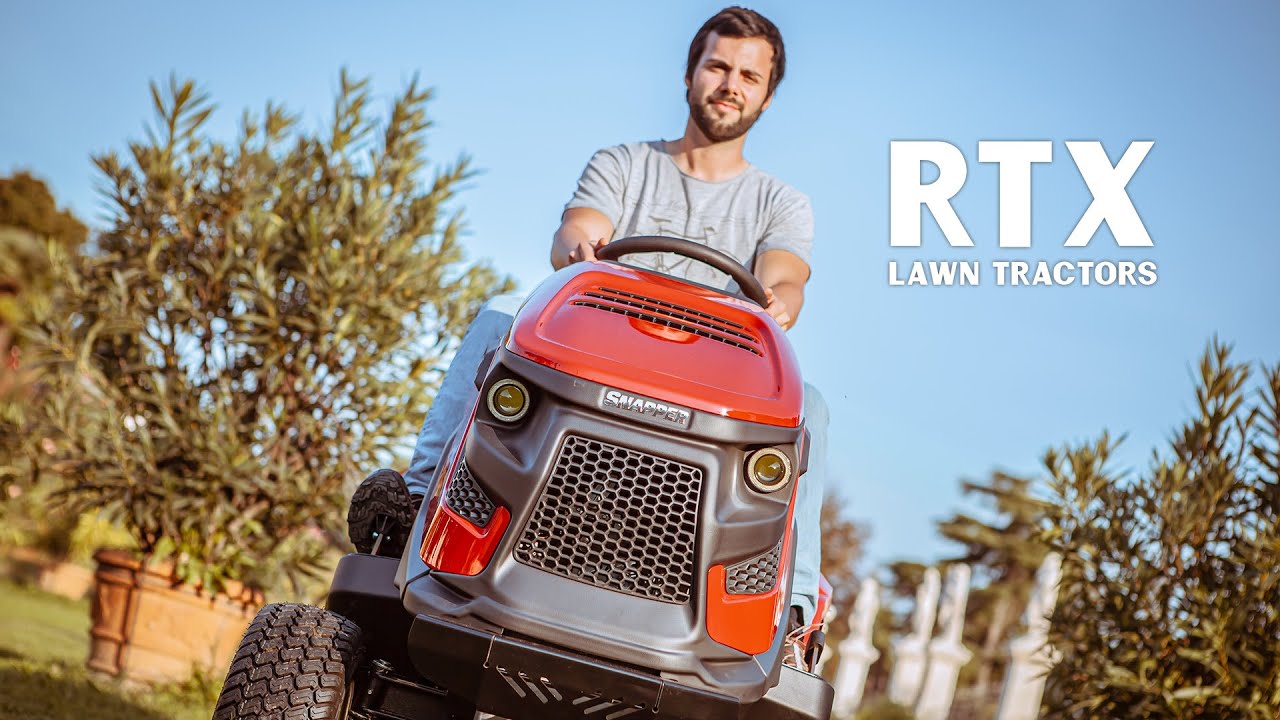 Snapper RTX Lawn Tractors with grass collection - YouTube