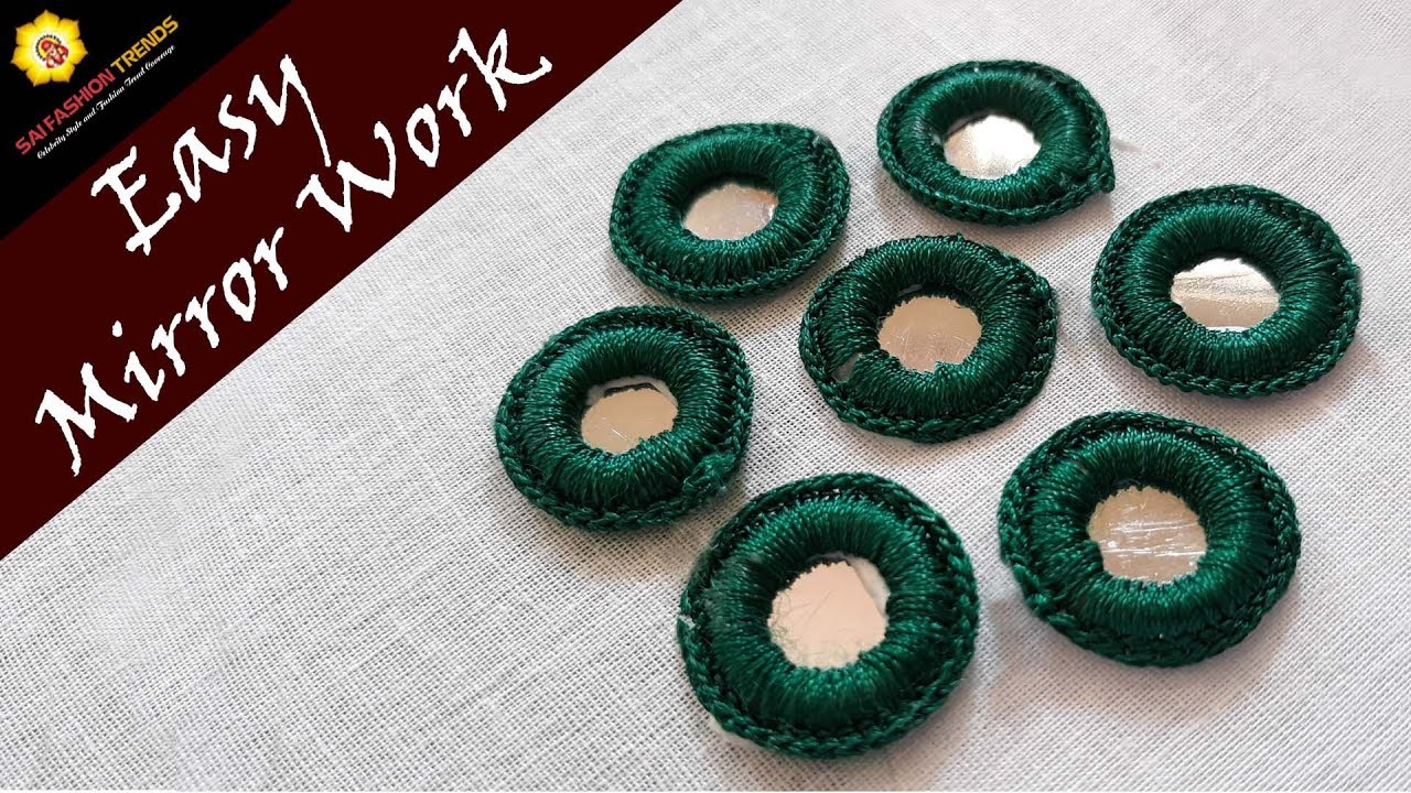 Easy Mirror Work (எளிதாக கண்ணாடி வேலை) - YouTube