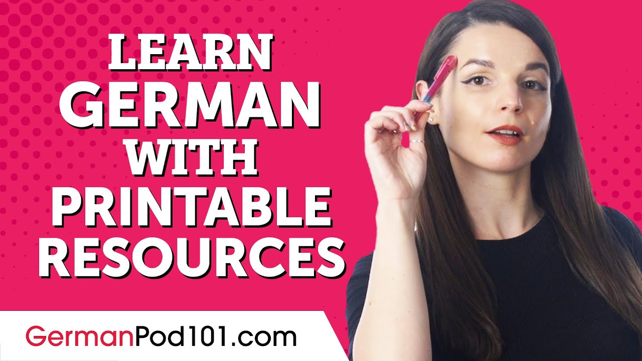 How to Learn German with FREE Printable Resources - YouTube
