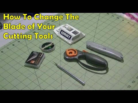 3 Types Of Cutting Tools, How To Replace Dull Cutting Blades - YouTube