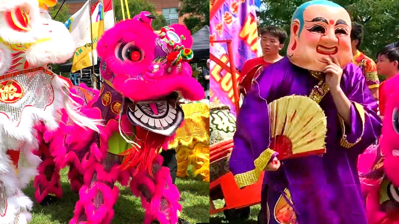 2019 Lion Dance with Buddha Performance Moon USA Festival Main Stage ...
