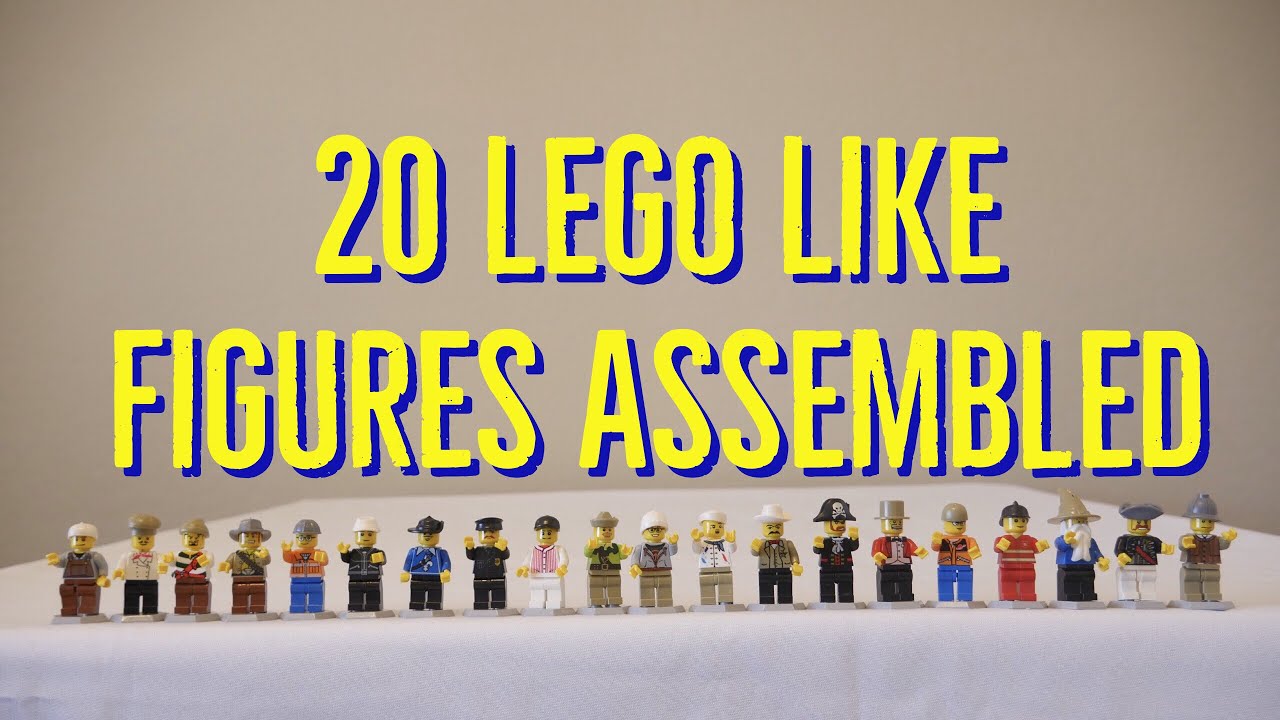 20 LEGO Like Figures Assembled - YouTube