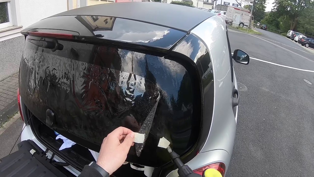 PKW Autoglasfolie CFC anbringen - KFZ Glas komplett folieren mit ...