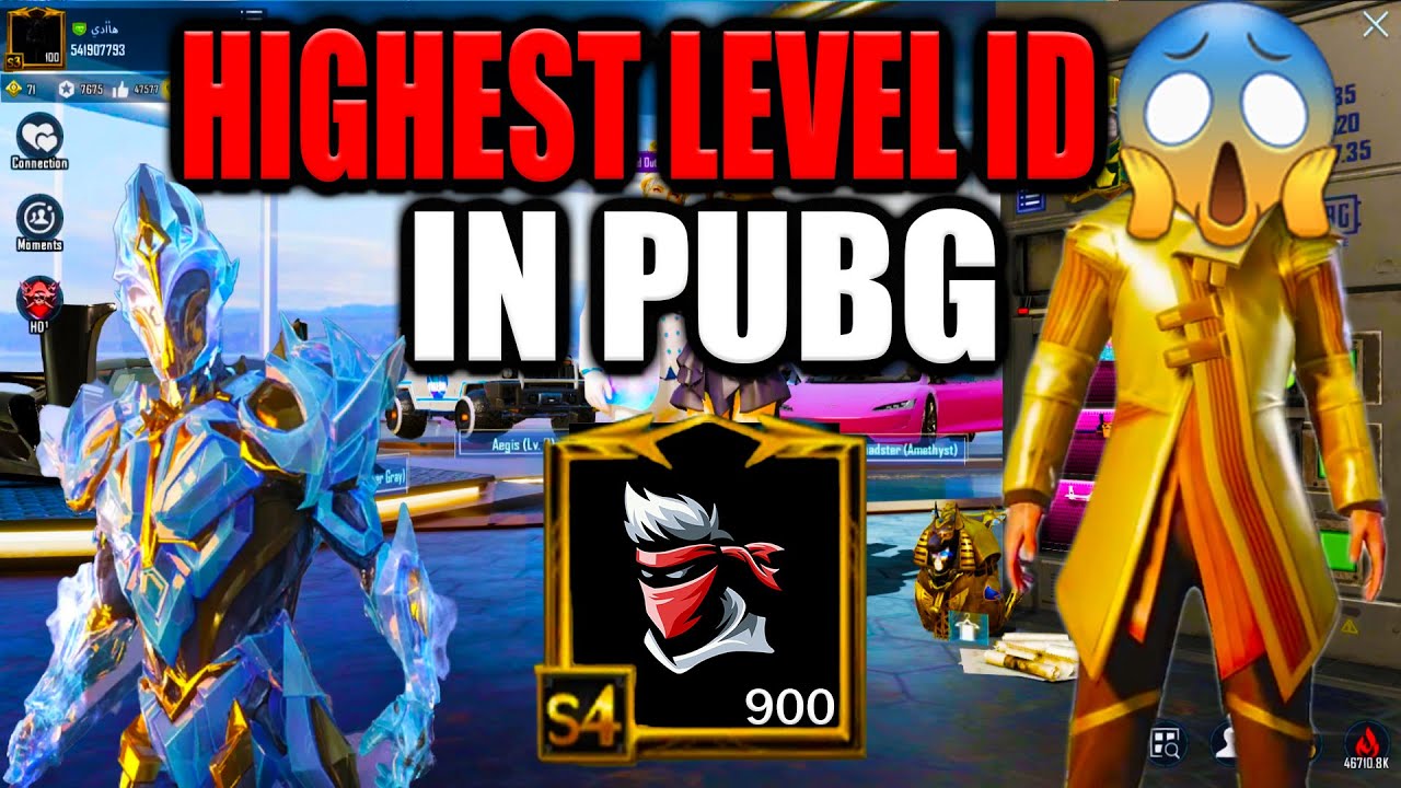 HIGHEST LEVEL PLAYER IN PUBG MOBILE🔥 | TOP 5 HIGHEST LEVEL ACCOUNT ...