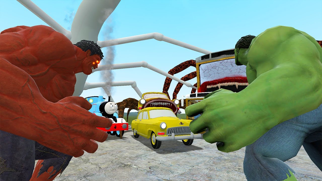 HULK VS CAR MONSTER! | In Garry's Mod - YouTube