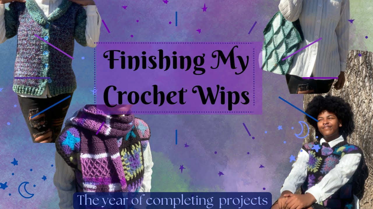 Trying to Finish My Crochet Wip Projects | Wip series Ep. 1 (Scarf ...