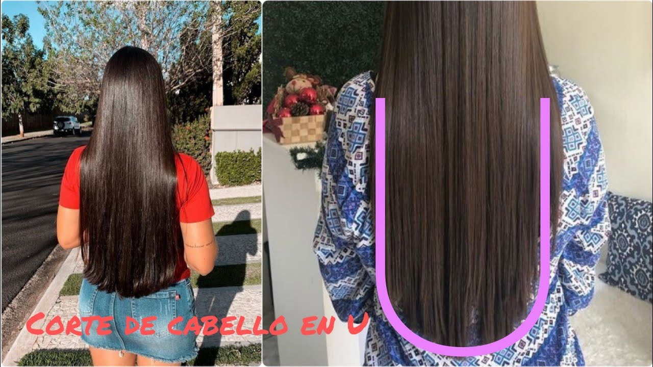 Corte de cabello en U, hazlo tú misma / Técnica de corte fácil #cortedepelo #tendencia - YouTube