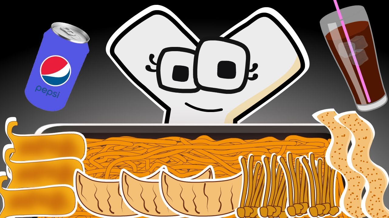 ASMR MUKBANG ANIMATION | ALPHABET LORE O Mukbang Korean Food | Alphabet ...