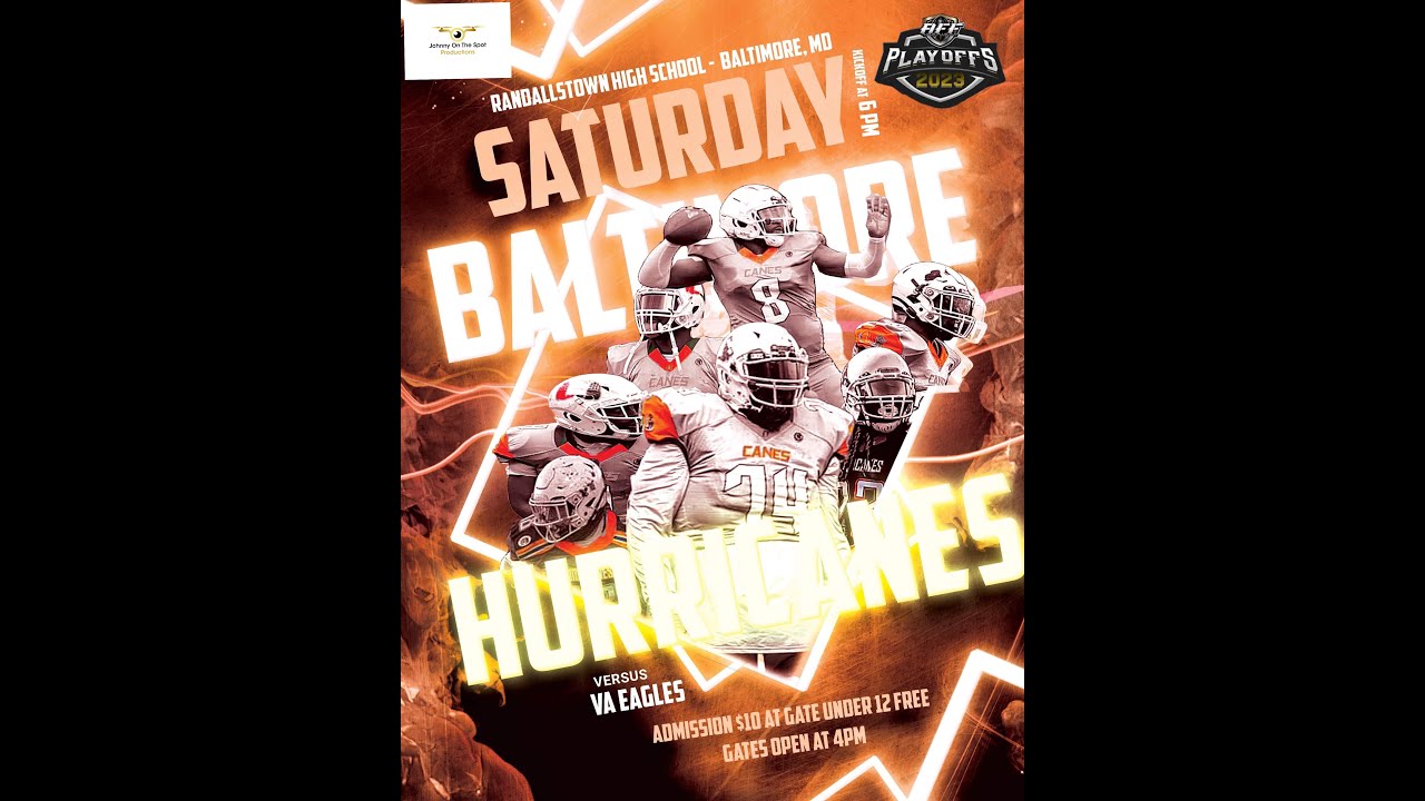 AFF Playoffs Round 1 Virginia Eagles (3-5) vs Baltimore Hurricanes (8-0 ...