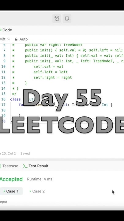 Day 55 Leetcode Problem 1161 Swift Leetcode Daily Challenge 