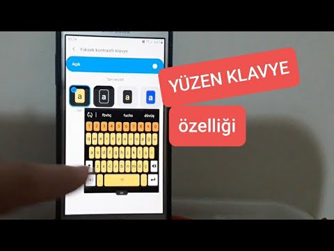 Telefonda yüzen klavye özelliği